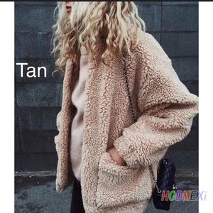 Jackets & Coats | Nwt Soft Plush Zipperup W Collar Teddy Jacket | Poshmark